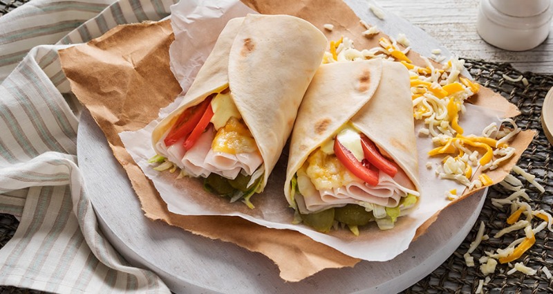 Turkey And Cheese Wrap Turkey Wraps